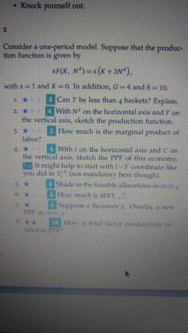 Solved consider a one period model. suppose that the | Chegg.com