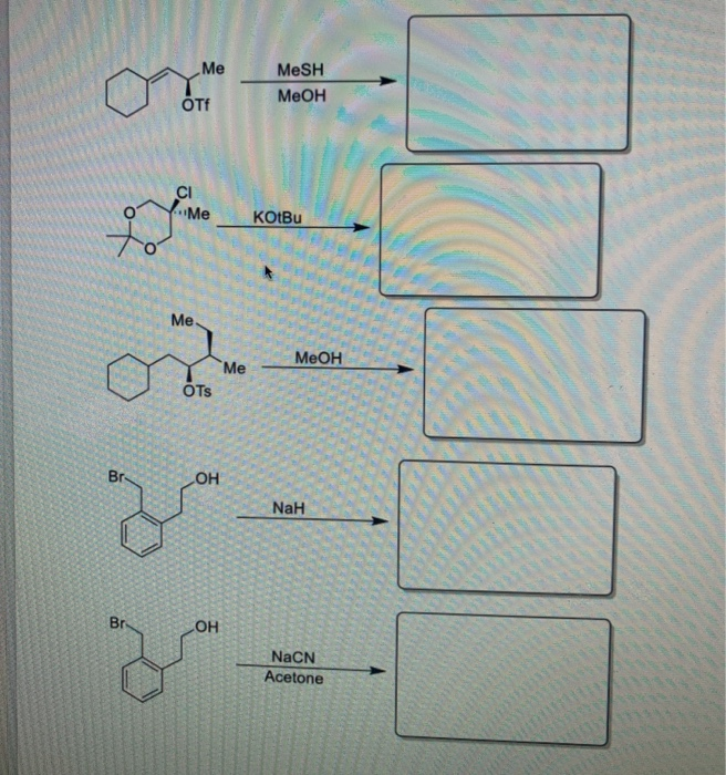 Solved Me MeSH MeOH OTE CI 1.Ме pe KOtBu Me MeOH Me OTS Br | Chegg.com