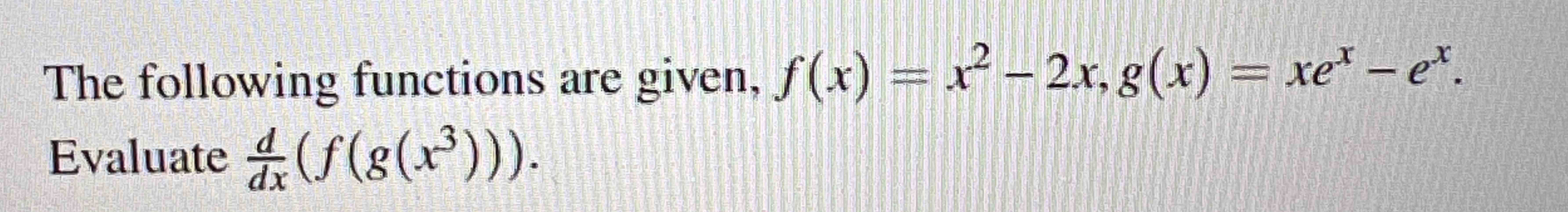 Solved The following functions are given, | Chegg.com