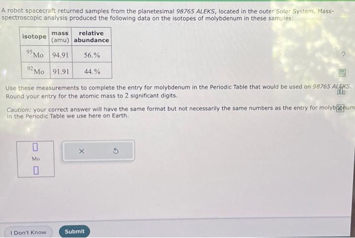 Solved Module Knowledge Check obot spacecraft returned | Chegg.com