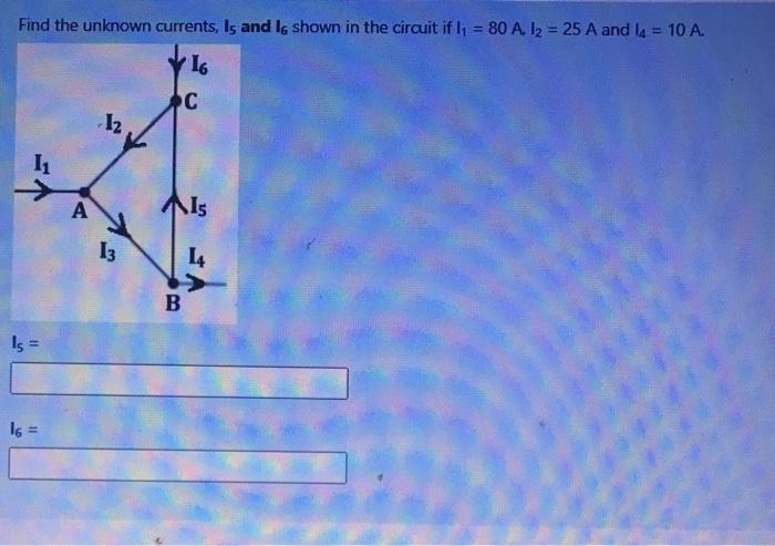 Solved Find the unknown currents, Is and I shown in the | Chegg.com