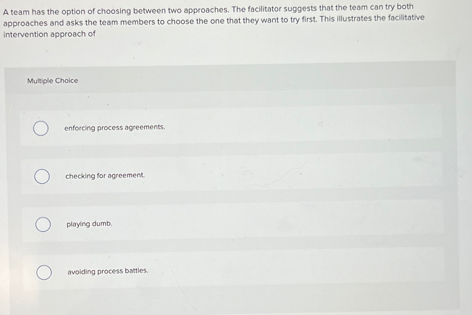 Solved A team has the option of choosing between two | Chegg.com