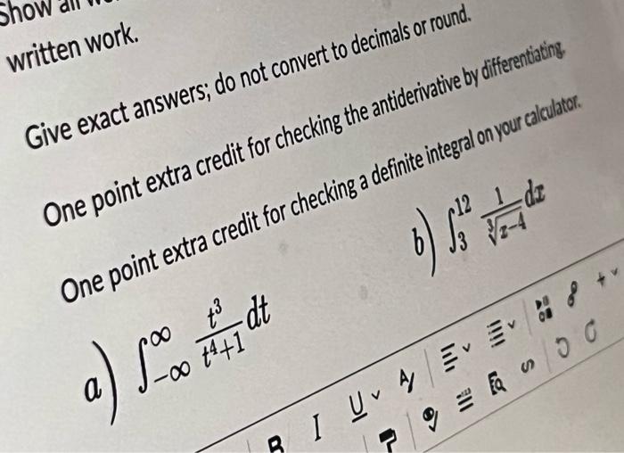 Solved Give exact answers; do not convert to decimals or | Chegg.com