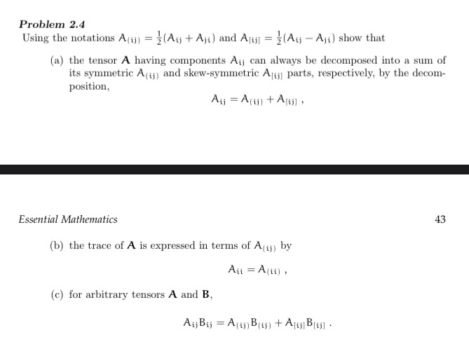 Solved Problem 24 Using The Notations A Ij Aij Aji 3270