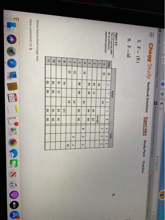 Solved Show a complete parse, including the parse stack | Chegg.com