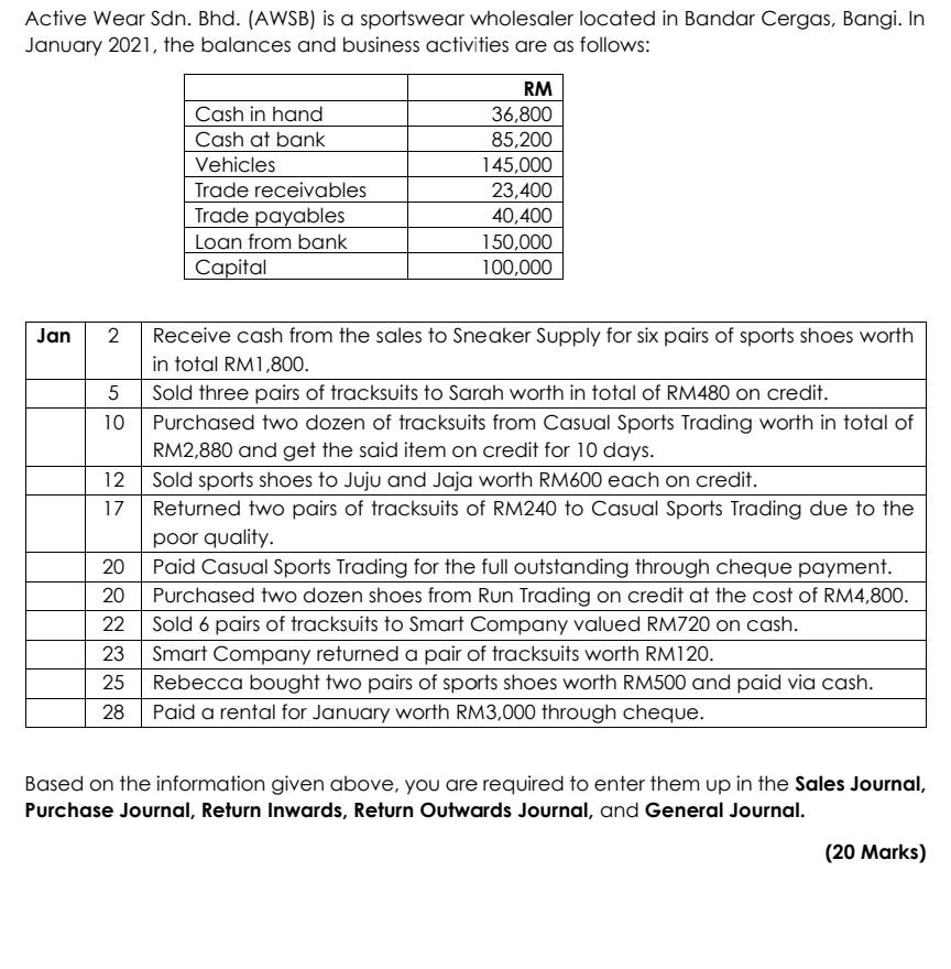 Solved d) Based on the information below, calculate the | Chegg.com