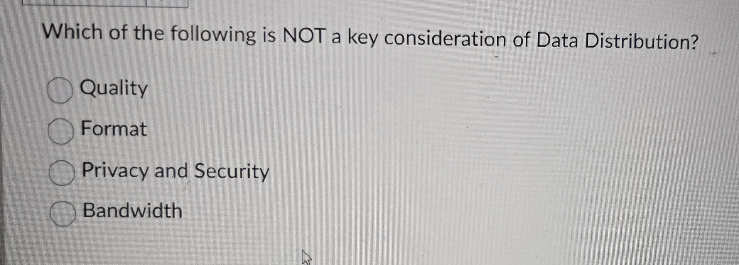 Which of the following is NOT a key consideration of | Chegg.com