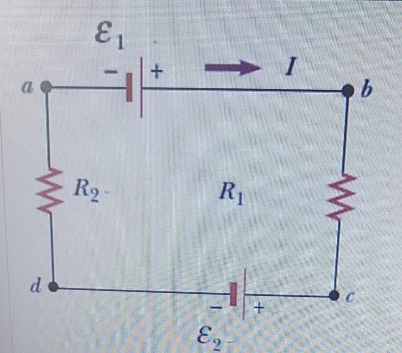 Solved Given a single loop circuit with emfs E1=8.11V, | Chegg.com