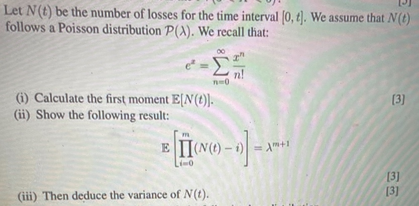 Solved Let N(t) be the number of losses for the time | Chegg.com Solved Let N(t) be the number of losses for the time | Chegg.com