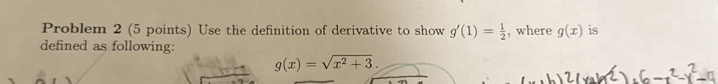 Solved Problem 2 (5 ﻿points) ﻿Use the definition of | Chegg.com