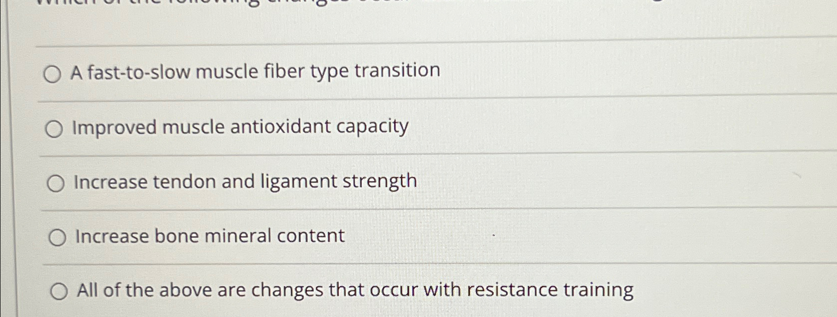 Solved A fast-to-slow muscle fiber type transitionImproved | Chegg.com