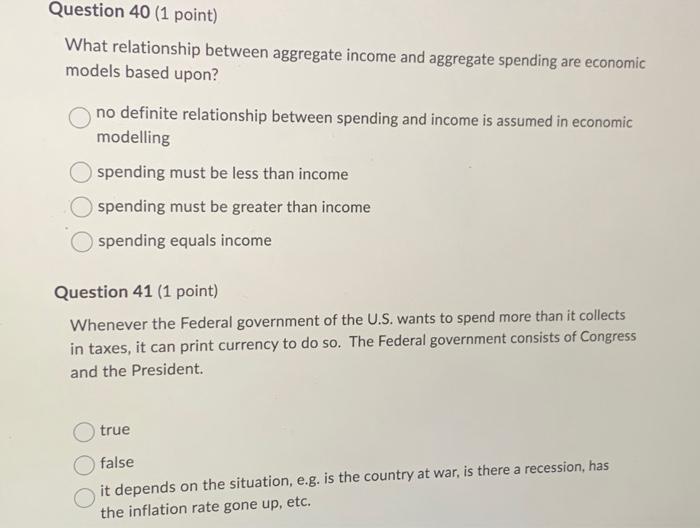 Solved What relationship between aggregate income and | Chegg.com