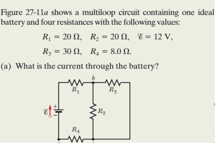 Solved Figure 27-11a shows a multiloop circuit containing | Chegg.com