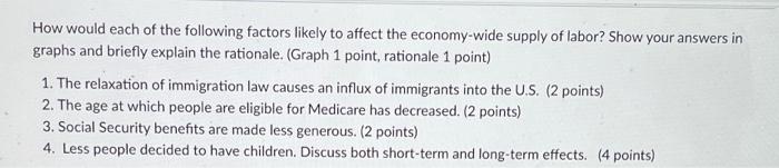 Solved can you draw graphs for all if these questions? | Chegg.com