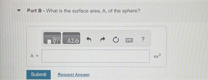 Solved A sphere has a radius of 2.80×10-2 m. This perfectly | Chegg.com