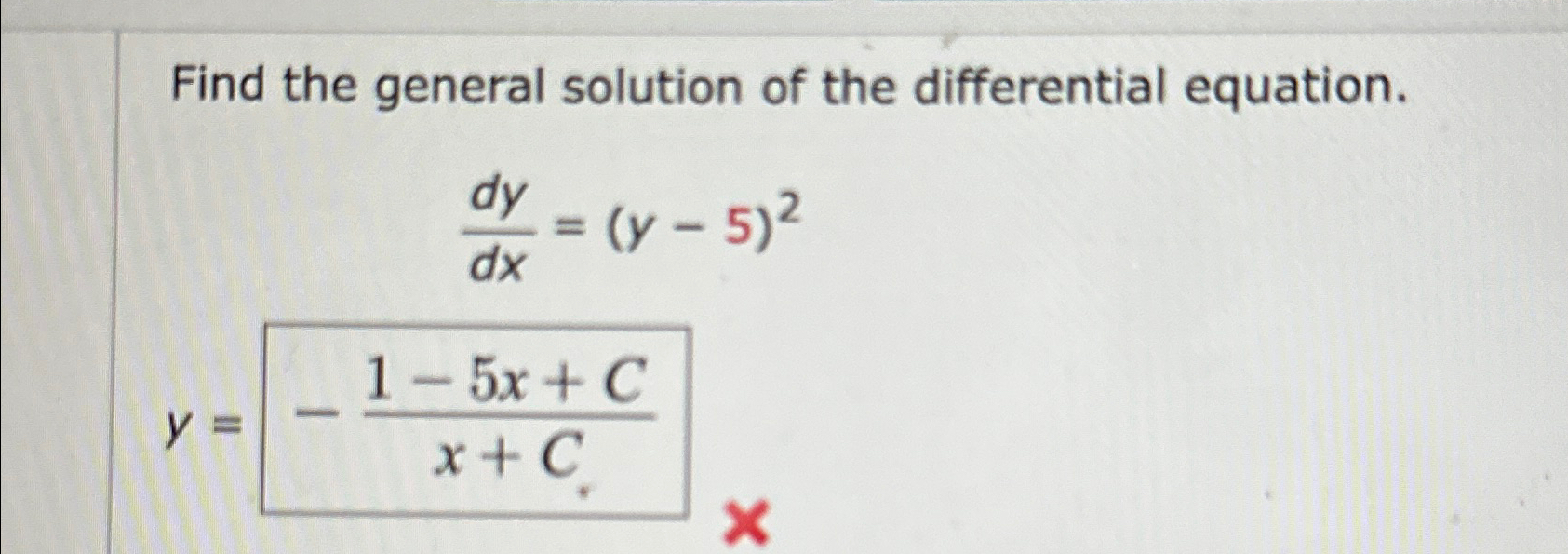 Solved Find the general solution of the differential | Chegg.com