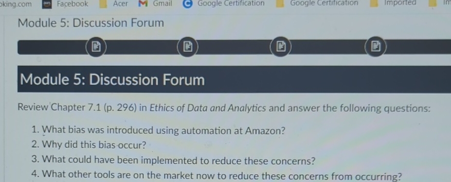 Solved Module 5: Discussion ForumReview Chapter 7.1 (p. 296) | Chegg.com