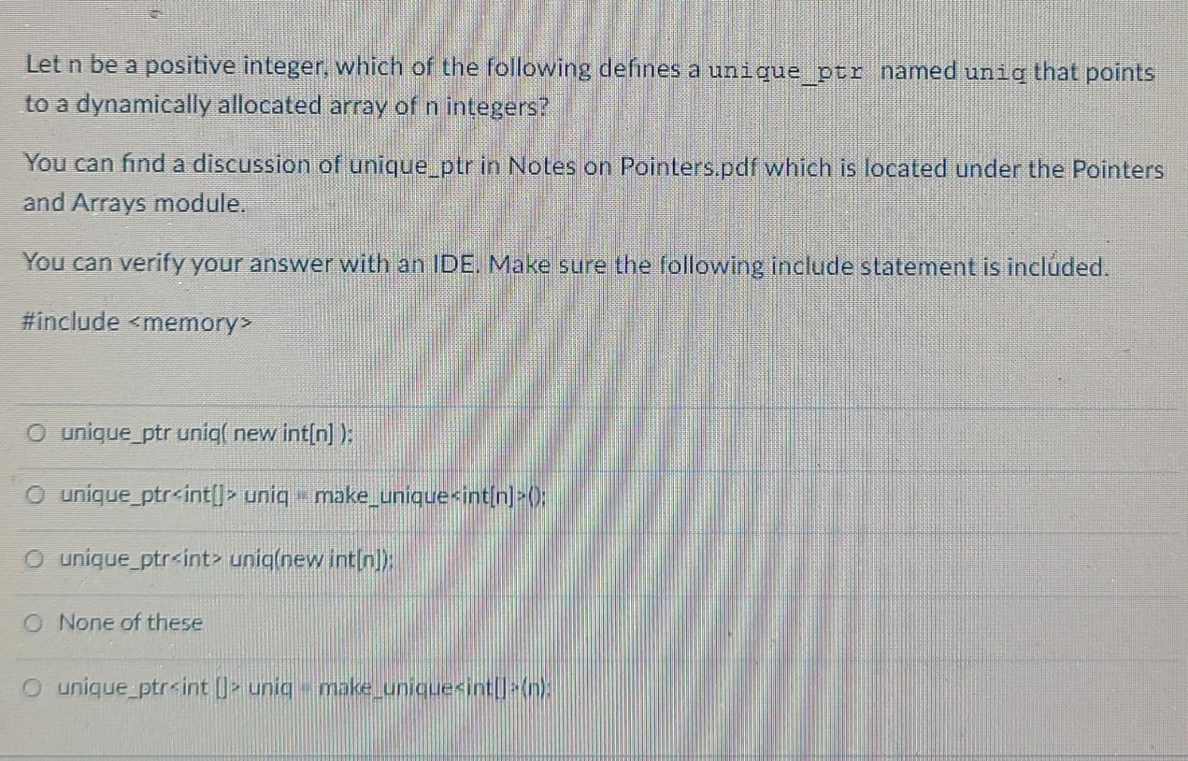 Solved Let N Be A Positive Integer Which Of The Following 