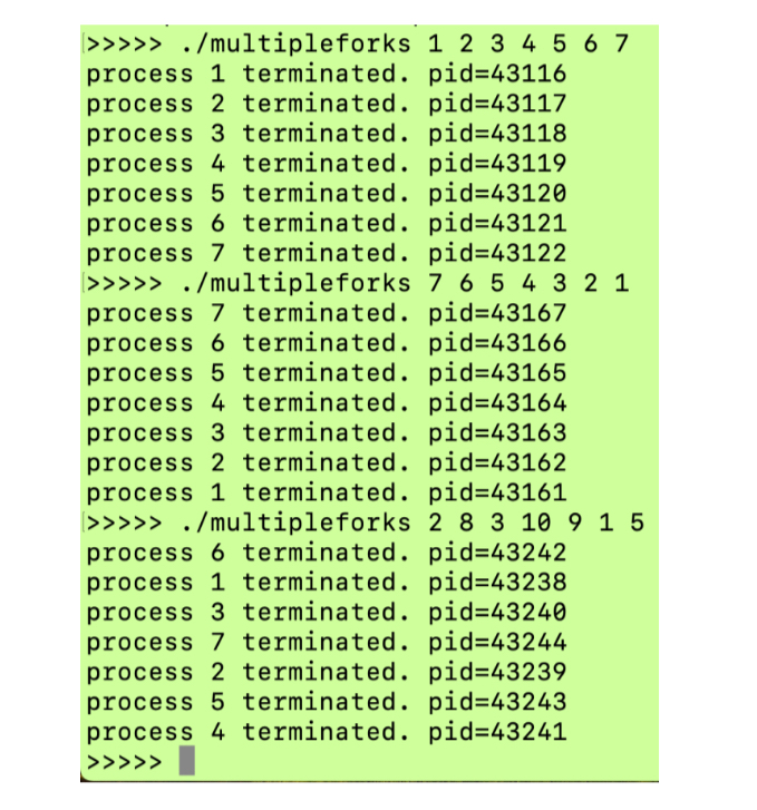 Solved Write a C program where child processes are forked in | Chegg.com