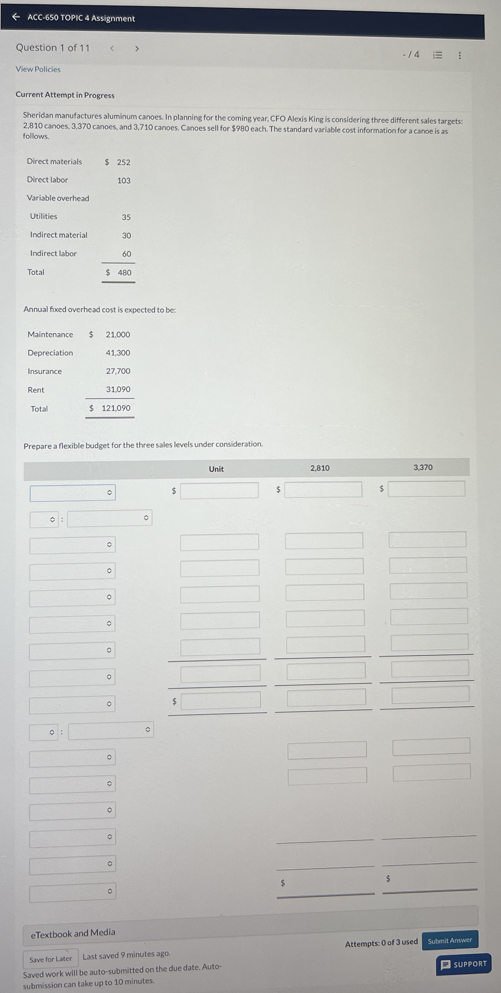 Solved ACC-650 ﻿TOPIC 4 ﻿AssignmentQuestion 1 ﻿of 11-4View | Chegg.com