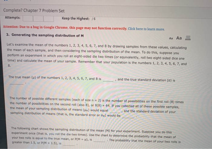 Solved Complete? Chapter 7 Problem Set Attempts: Keep the | Chegg.com
