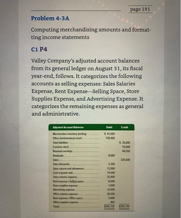 Solved Computing merchandising amounts and formatting income | Chegg.com