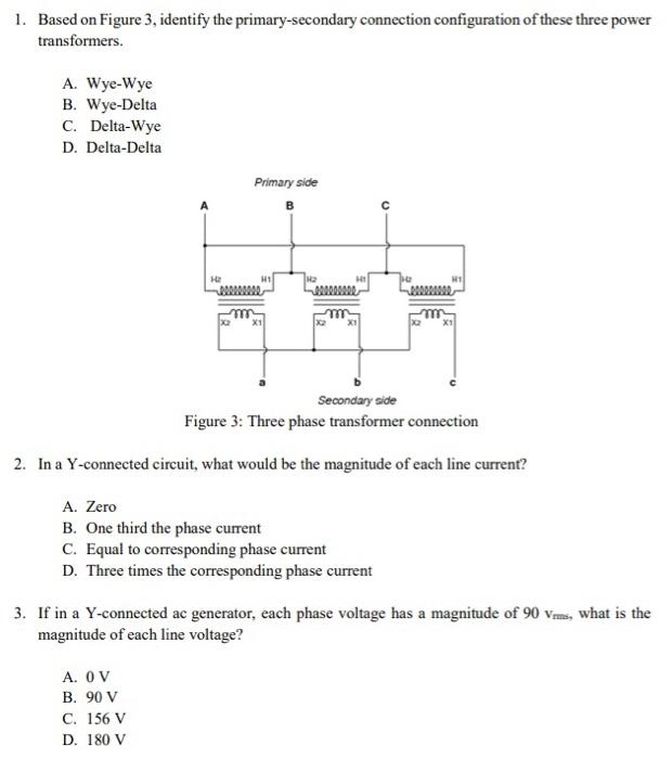 Solved 1. Based on Figure 3, identify the primary-secondary | Chegg.com