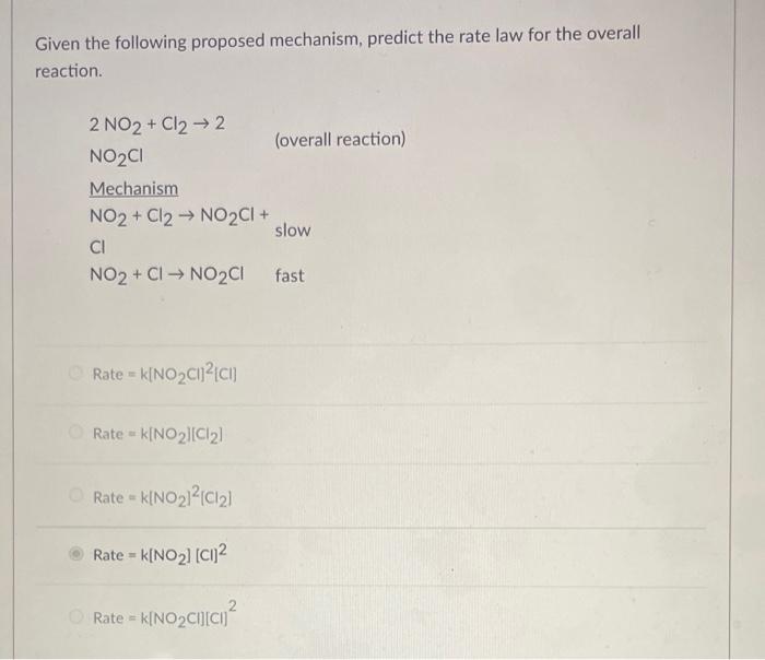 Solved What are the units of k in a second-order reaction? | Chegg.com