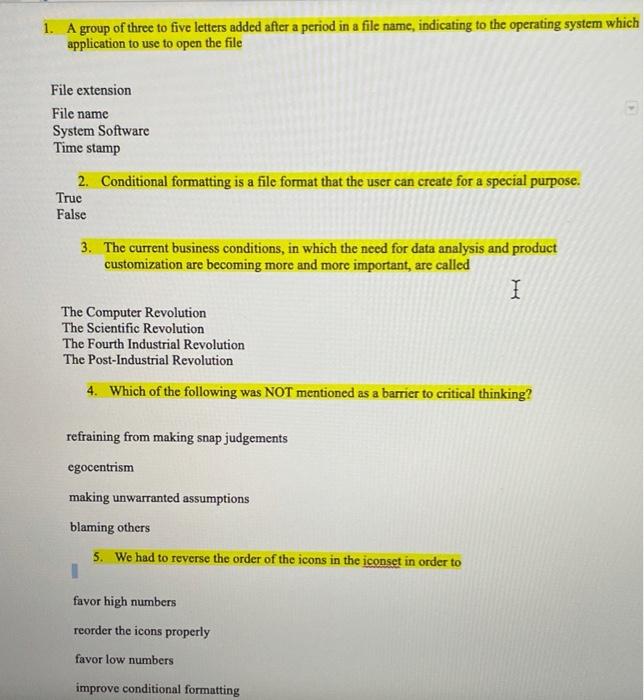 Solved A group of three to five letters added after a period | Chegg.com