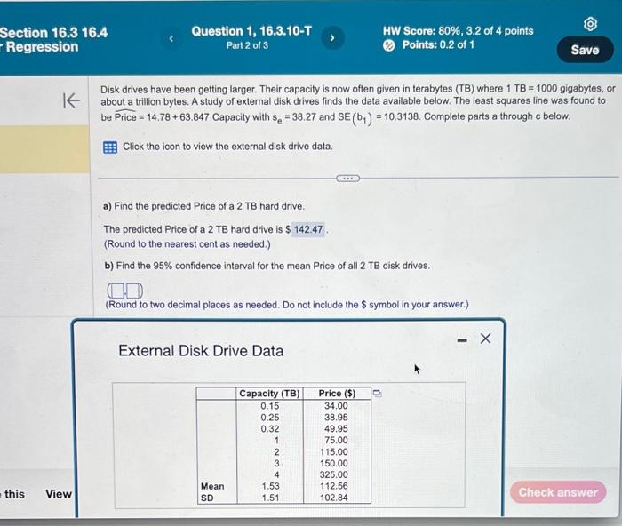 Solved Disk drives have been getting larger. Their capacity | Chegg.com