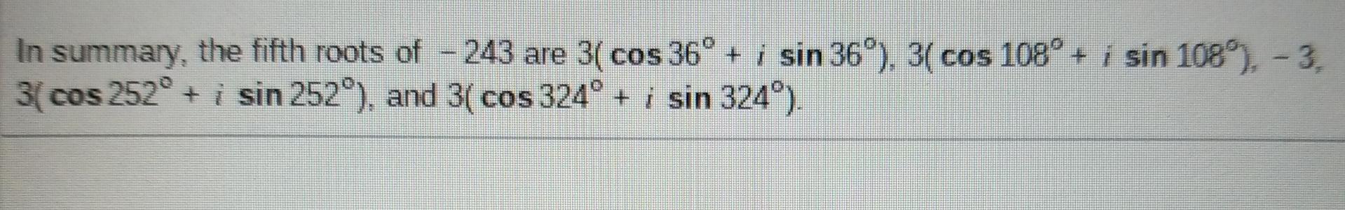 Solved Find and graph the fifth roots of -32. 1 The fifth | Chegg.com