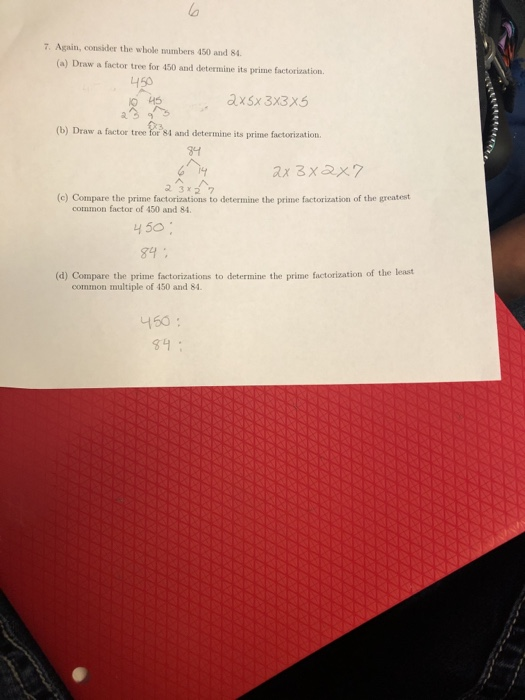 Solved 7. Again, consider the whole mmbers 450 and 84 (a) | Chegg.com