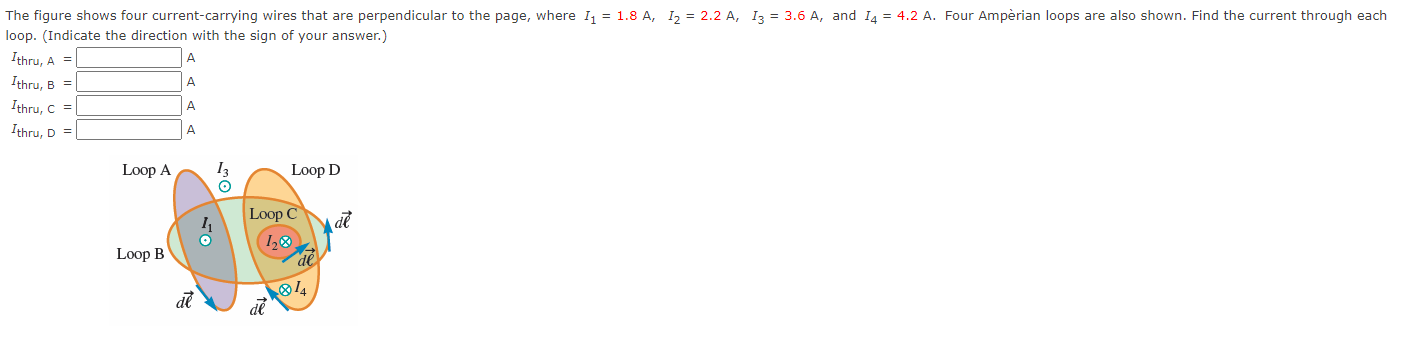 Solved loop. (Indicate the direction with the sign of your | Chegg.com