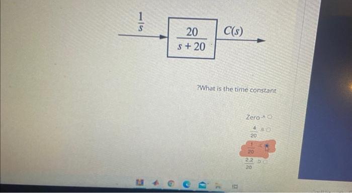 Solved ?What is the time constant | Chegg.com