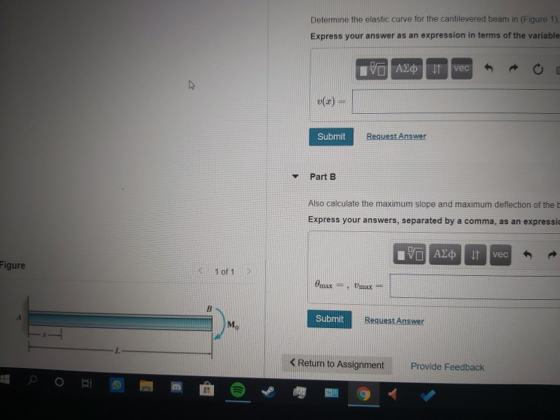 Solved Determine the elastic curve for the cantilevered | Chegg.com
