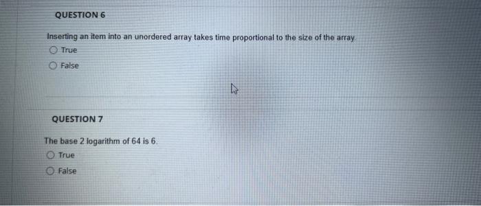Solved Inserting an item into an unordered array takes time | Chegg.com Solved Inserting an item into an unordered array takes time | Chegg.com