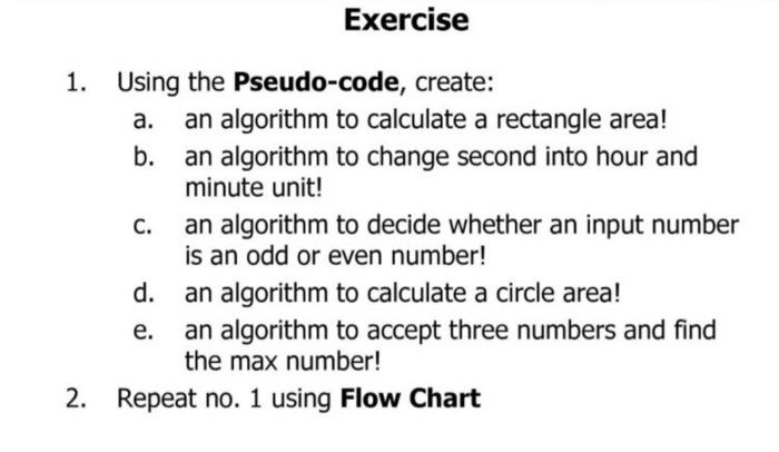 Solved 1 Using The Pseudo Code Create A An Algorithm To