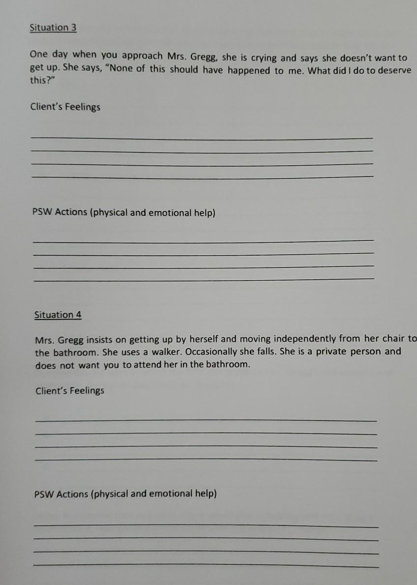 Solved Module 7 - Care Planning/ Restorative Care/ | Chegg.com