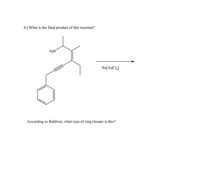 Solved 4.) What is the final product of this reaction? | Chegg.com