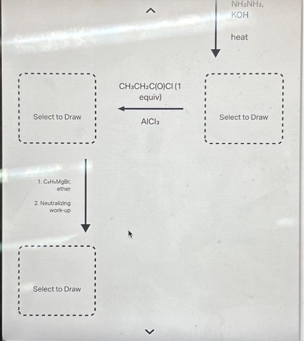 Solved Draw the products of the four step reaction sequence | Chegg.com