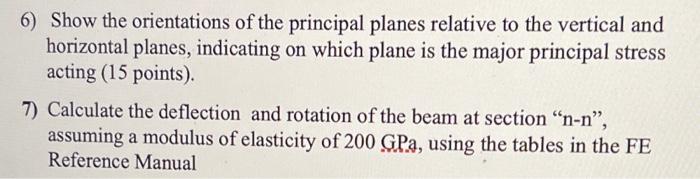 Solved 6) Show the orientations of the principal planes | Chegg.com