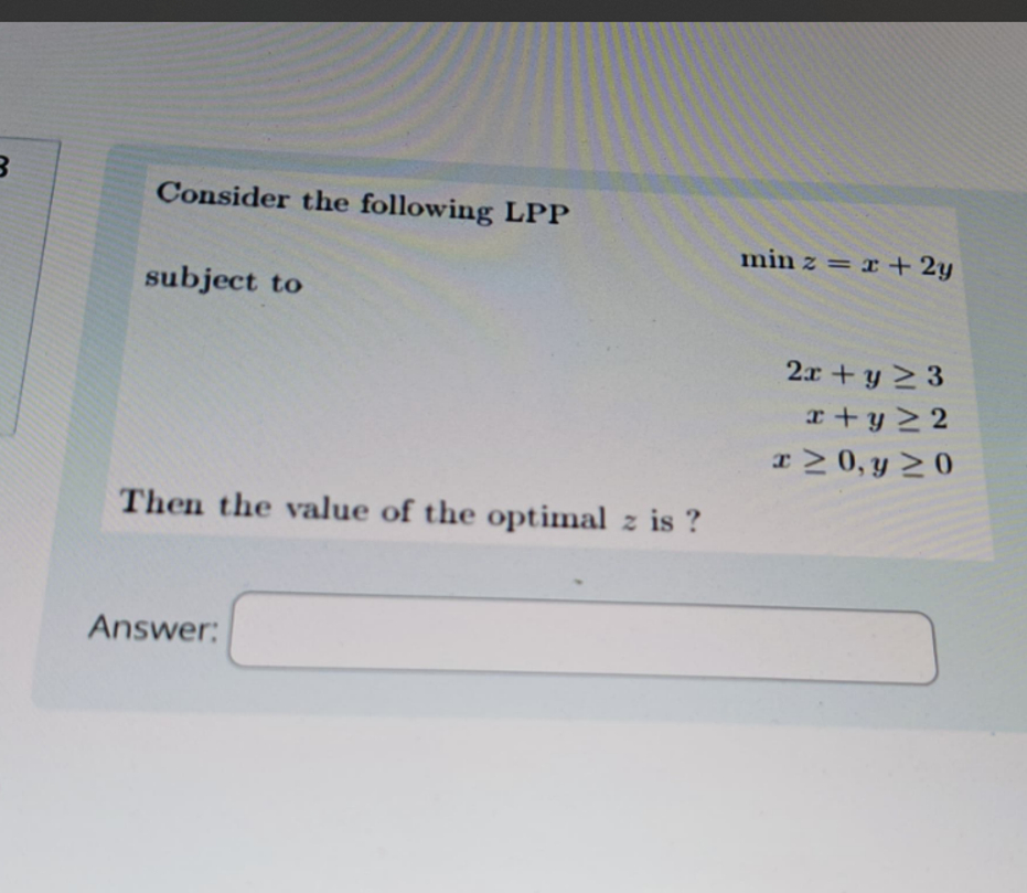 Consider the following LPPsubject | Chegg.com