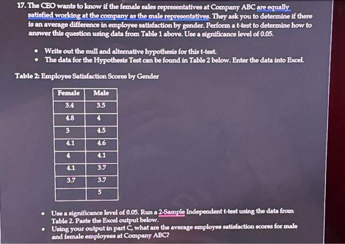 Solved Table 1 shows data of 15 people employees that | Chegg.com