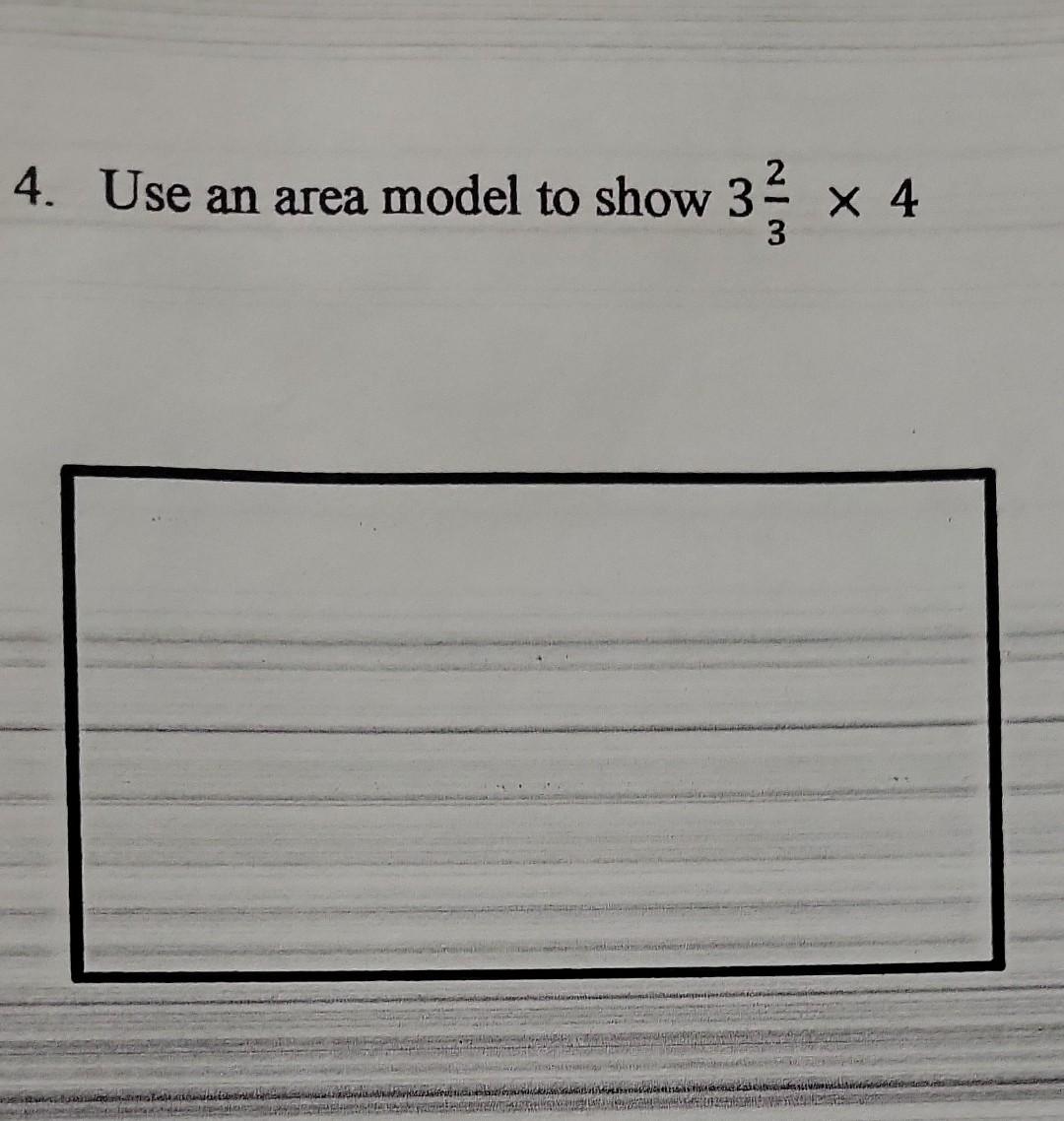 Solved 4. Use an area model to show 332×4 | Chegg.com