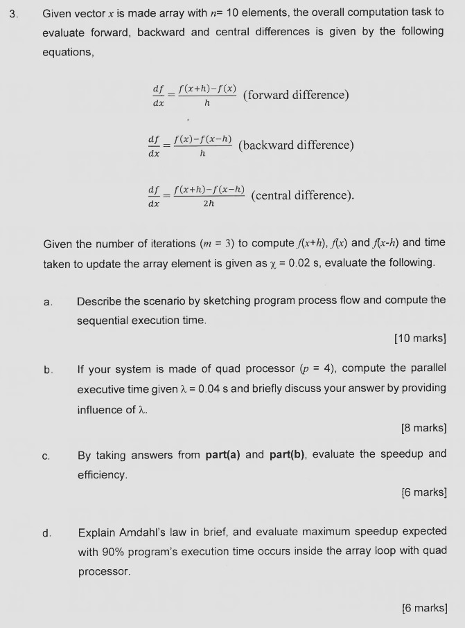 Solved Given vector x ﻿is made array with n=10 ﻿elements, | Chegg.com