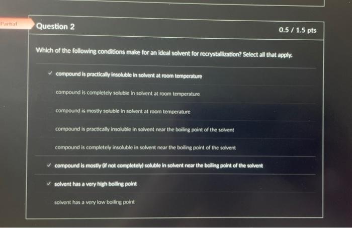 Solved Question 2 Which of the following conditions make for | Chegg.com