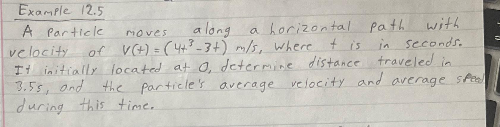 Solved Example 12.5A particle moves along a horizontal path | Chegg.com