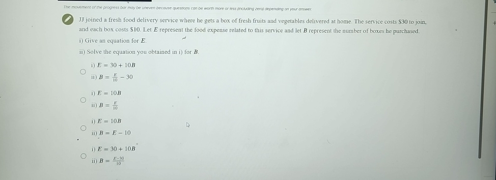 Solved The movement of the progress bor may be uneven | Chegg.com