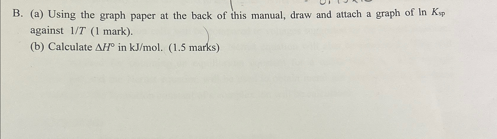 B. (a) ﻿Using the graph paper at the back of this | Chegg.com
