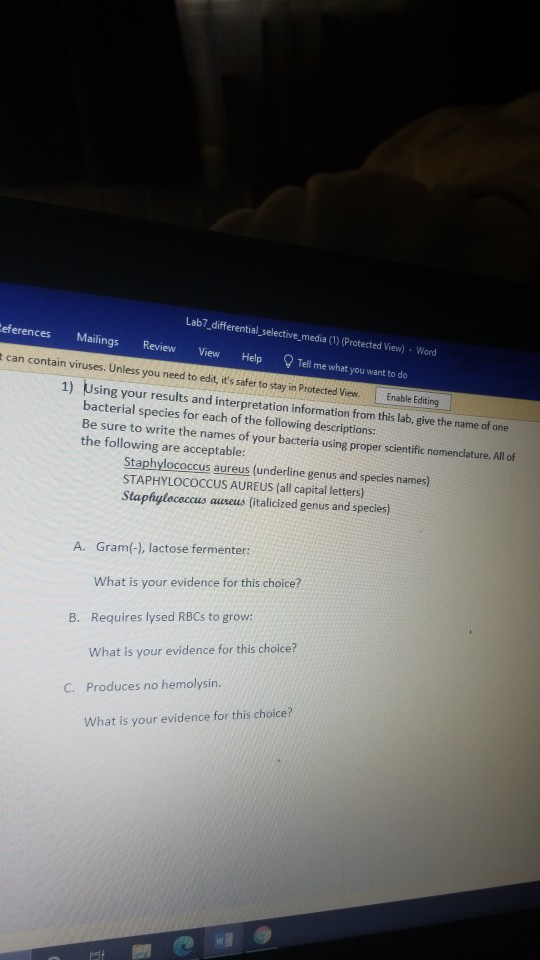 Solved Lab7_differential_selective_media (1) (Protected | Chegg.com